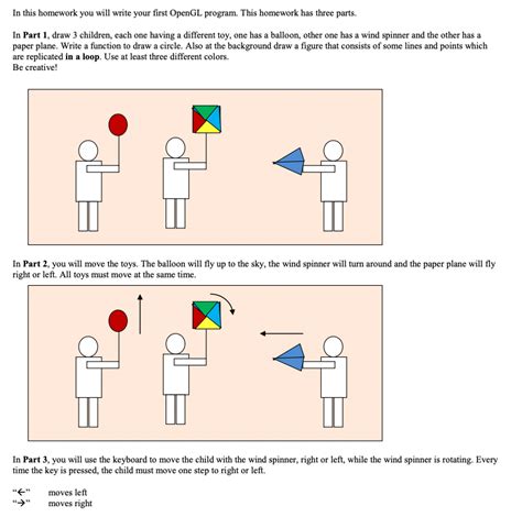in this homework you will write your first opengl