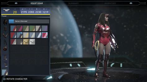 Wonder Woman Injustice Alternate Costume