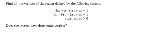 Solved Find All The Vertices Of The Region Defined By The