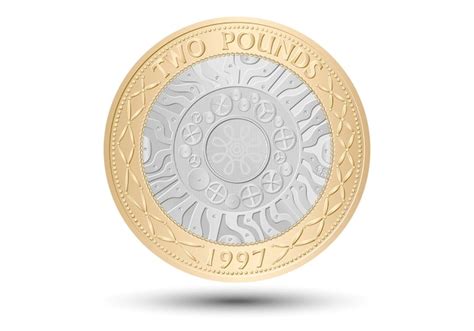 Premium Vector British Two Pound Coin Vector Illustration Eps10