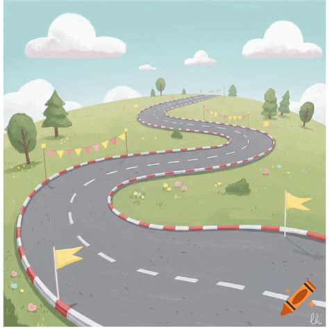 Car Racetrack Cartoon Backgrounds
