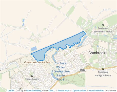 Cranbrook Country Park In Cranbrook Map And Routes