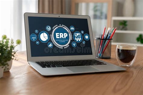 Erp Enterprise Resource Planning Software For Modish Business Stock