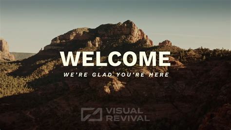 Sedona Vistas Title Slide Welcome Were Glad Youre Here Visual Revival