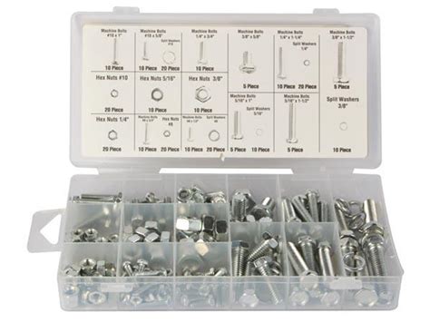Nut And Bolt Assortment 240 Pcs Opencircuit