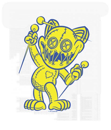 Voodoo Kitty Cat Doll Active 27 Stickers Sold By Alisson Elias Sku 328616835 60 Off Printerval