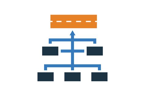 Hierarchy Road Map Icon Graphic By Hr Gold · Creative Fabrica