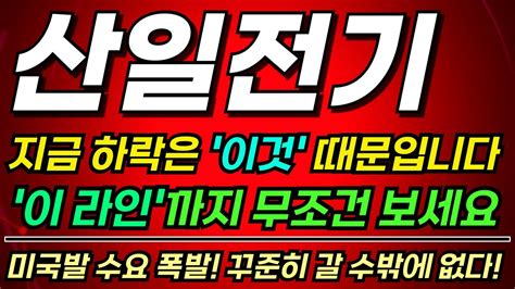 산일전기주가 주식 하락한다고 걱정하면 될까요 마음 편해지는 분석 산일전기전망 산일전기주가전망 산일전기목표가