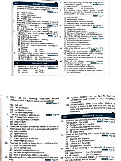 Biological Classification Homework Pdf