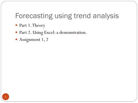 Ppt Forecasting Using Trend Analysis Powerpoint Presentation Free