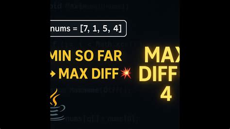 Maximum Difference Between Increasing Elements 🔥 Leetcode 2016 Java
