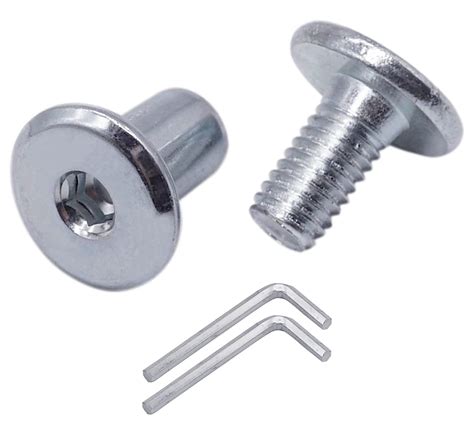 Pack Of 150 Pcs Zinc Plated Steel Joint Connector Bolts M6 X 12 Mm