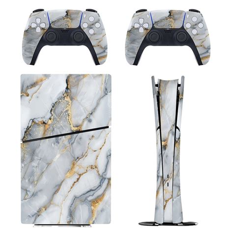 Marble Texture Ps5ps5 Props5 Slim Digital Disc Skin Sticker For