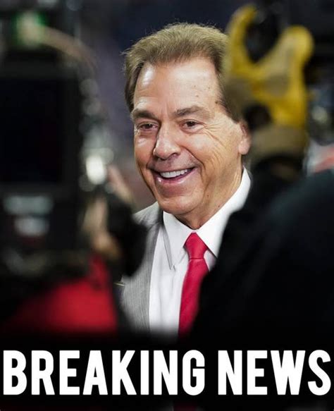 Big Congratulations Nick Saban Signs 43816million Contract With