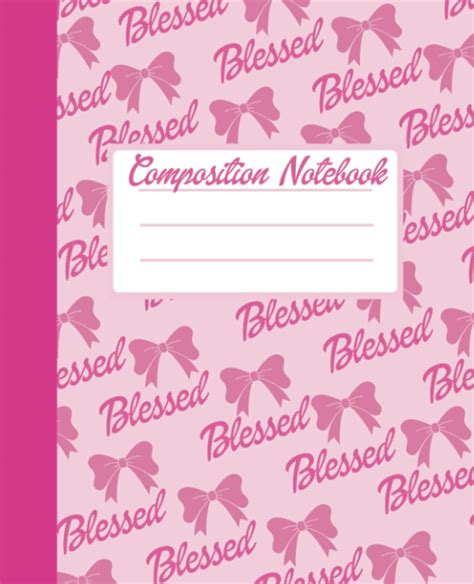 Pink Composition Notebook With 1 To Do List Note Space 7 5 X 9 25 Wide Ruled Lined 200
