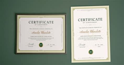 Certificates Print Templates Ft Achievement And Award Envato