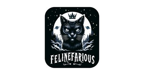 Felinefarious A Nefarious And Evil Black Pussy Cat Funny Graphic T