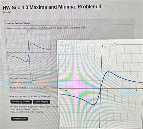 solved hw sec 4 3 maxima and minima problem 4 1 point