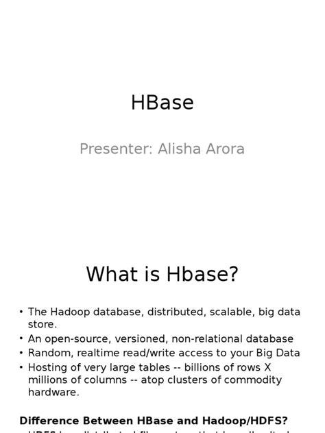 an introduction to hbase architecture data model and key features