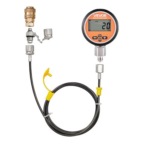Vevor Digital Hydraulic Pressure Test Coupling Kit 10000 Psi Pressure Gauge Manometer Tester