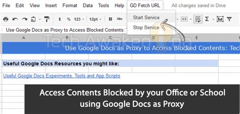 Access Blocked Content At Office Or Babe Using Google Docs As Proxy