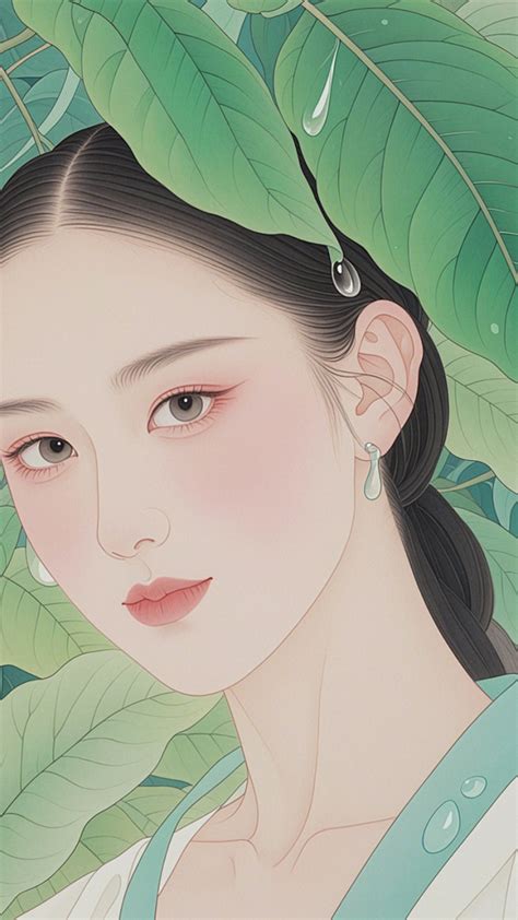 工笔画美女 46