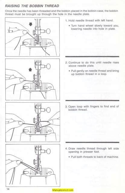 Singer 9410 Sewing Machine Instruction Manual 10 And 13