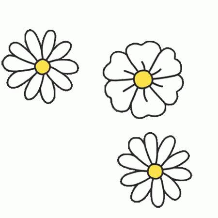 Daisies Flower Sticker Colorful Daisy Stickers