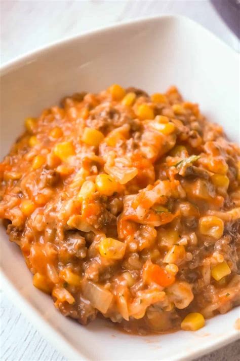 Cheesy Tomato Ground Beef And Rice This Is Not Diet Food