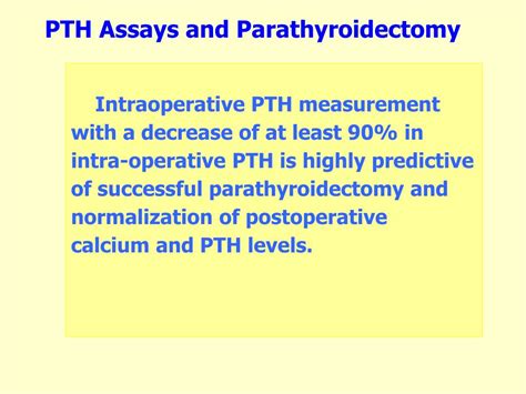 Ppt Parathyroid Hormone Hyperparathyroidism Ckd And Pth Assays