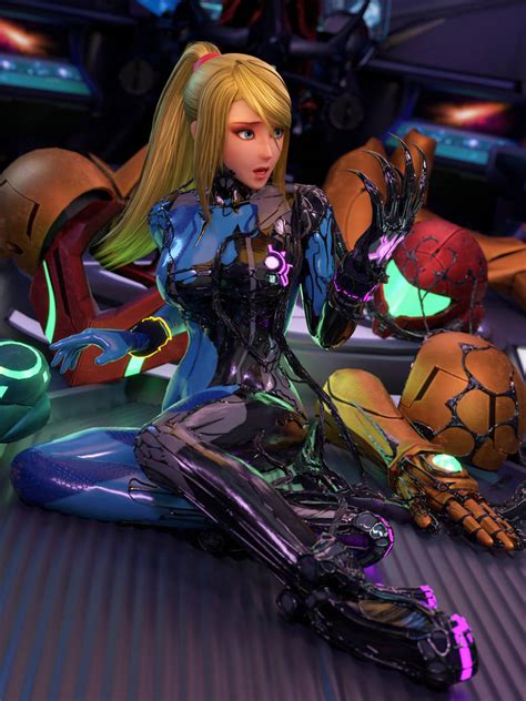 Samus Encounters The Symbiote By Nautilic On Deviantart
