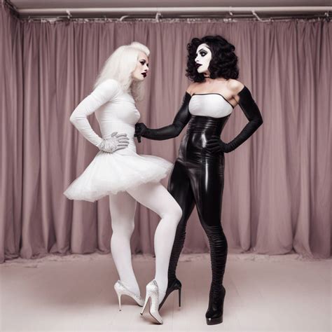 Gothic Latex Drag Queen Black And White By Nickxxxx On Deviantart