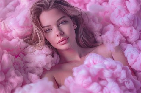 Premium Photo Generative Ai Image Of Portrait Of Beautiful Girl Lying