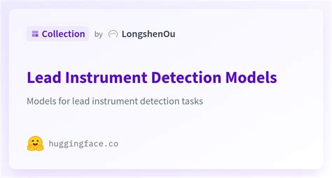 Lead Instrument Detection Models A Longshenou Collection