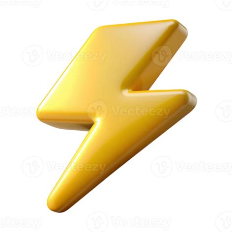 Cute 3d Illustration Of Flash 43546816 Png