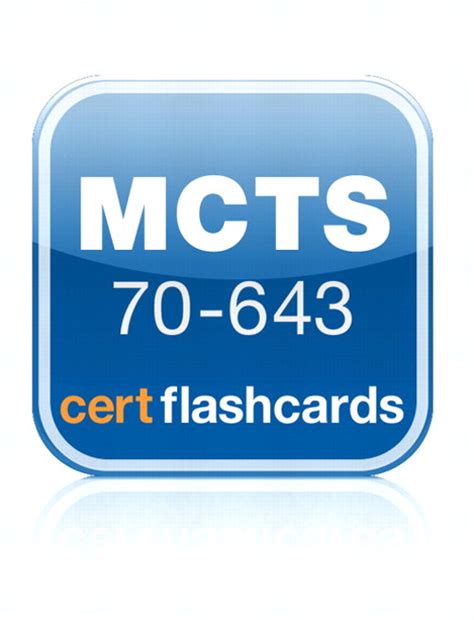 Mcts 70 643 Cert Flash Cards App Iphone Windows Server 2008