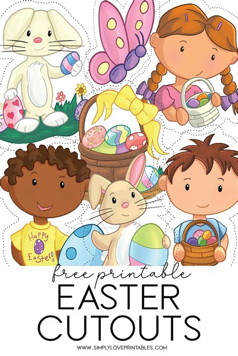 Simply Love Printables Free Bingo Easter Cutouts Pin Image