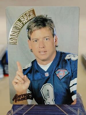 Troy Aikman 1994 Action Packed 120 Dallas Cowboys Back To Back