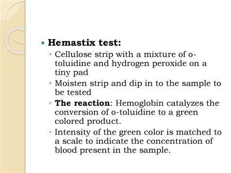 How Do Hemastix Work At Trent Lopez Blog