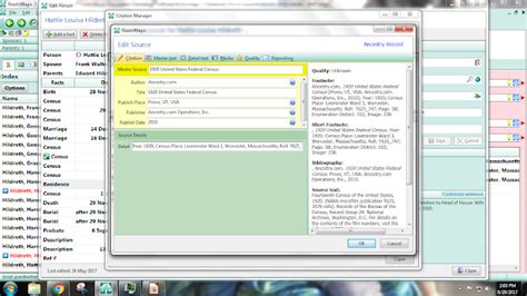 Genea Musings Using Rootsmagic Treeshare Adding Facts Media And