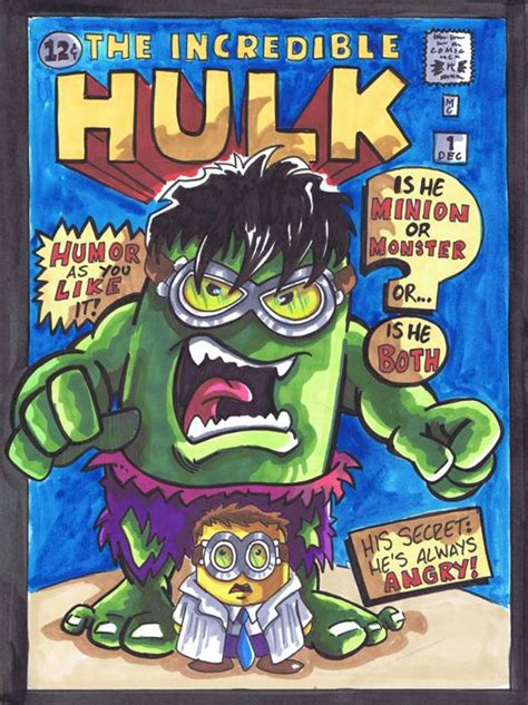 A Hulk Minion Cover Recreation Done As A Christmas Present For Some Folks I Met At The