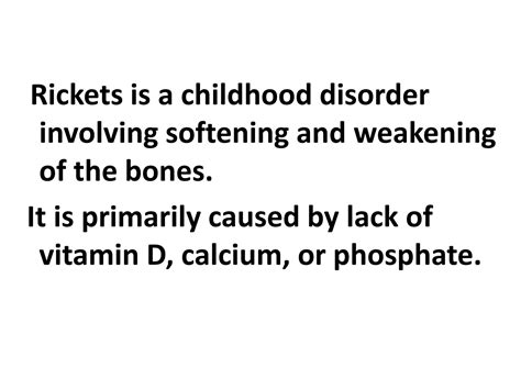 Solution Rickets Studypool