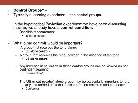 Ppt Chapter 3 Pavlovian Conditioning Foundations Powerpoint