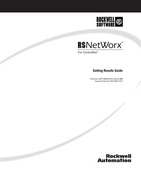 Rsnetworx For Control Net Pdf Icon Computing Online And Offline
