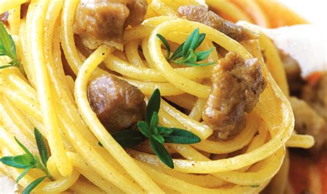 Maccheroni Alla Chitarra With White Lamb Sauce And Scented With Santoreggia Pasta De Cecco
