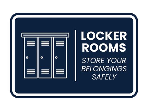 Signs Bylita Classic Framed Locker Rooms Store Your Belongings Safely