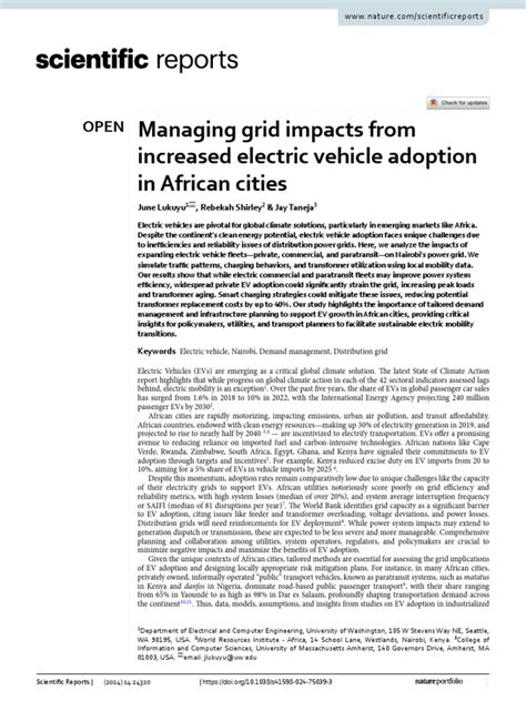 Managing Grid Impacts Due To Electric Vehicles Pdf Electric Vehicle