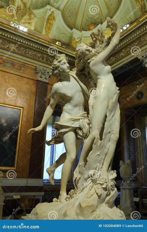 Apollo And Daphne Marble Sculpture By Italian Artist Gian Lorenzo