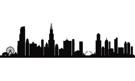 City Skyline Silhouette Chicago Skyline Silhouette Chicago Skyline Tattoo