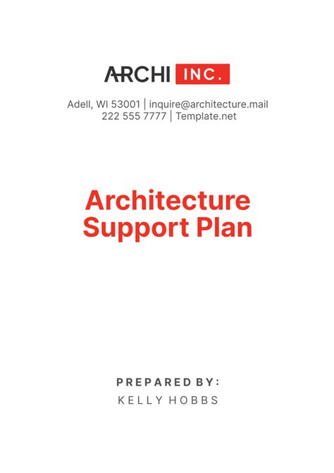 Free Architecture Support Plan Template To Edit Online